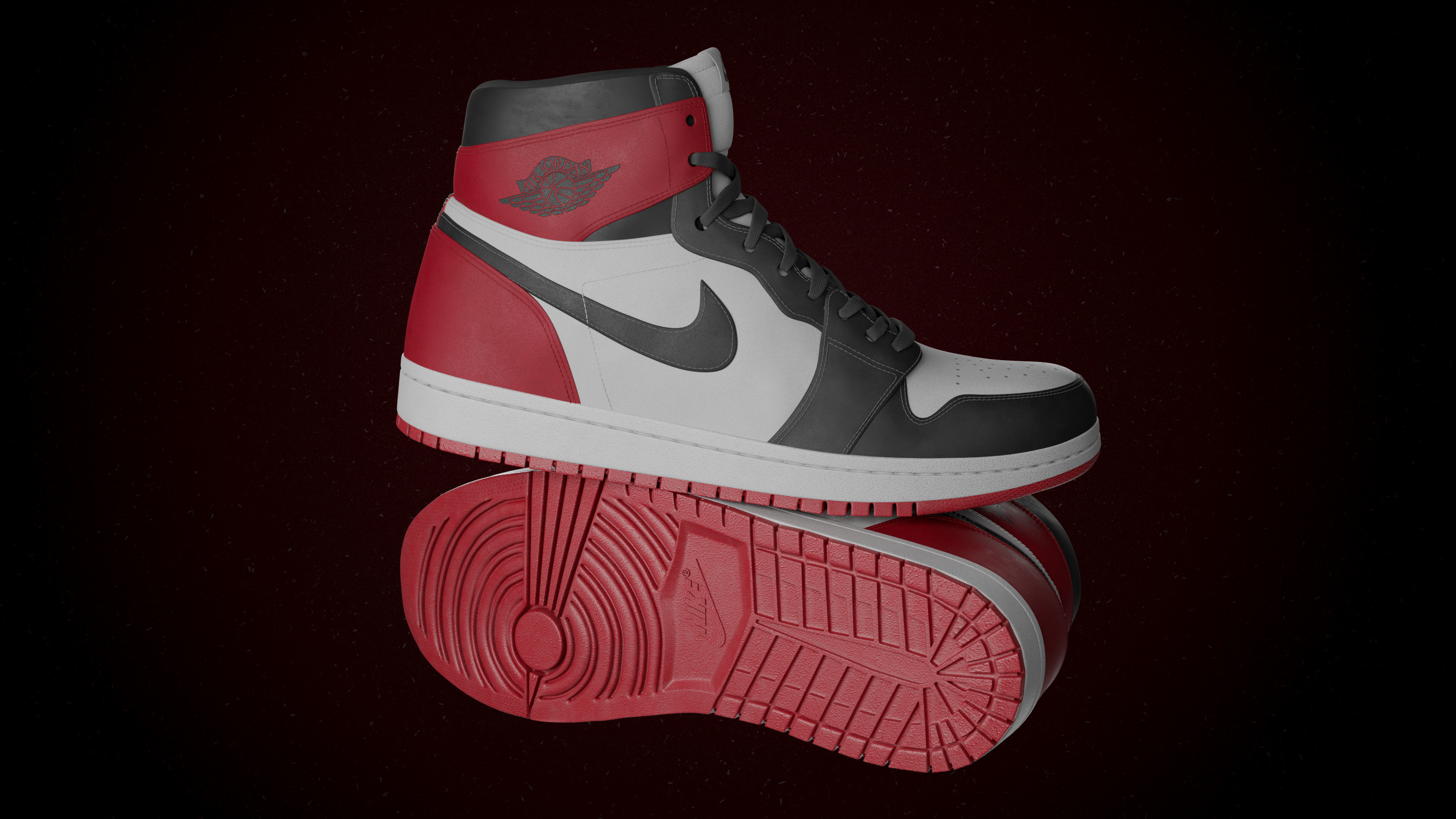 Air Jordan 1 Retro High Detail Model PBR 3D model 3D model | CGTrader