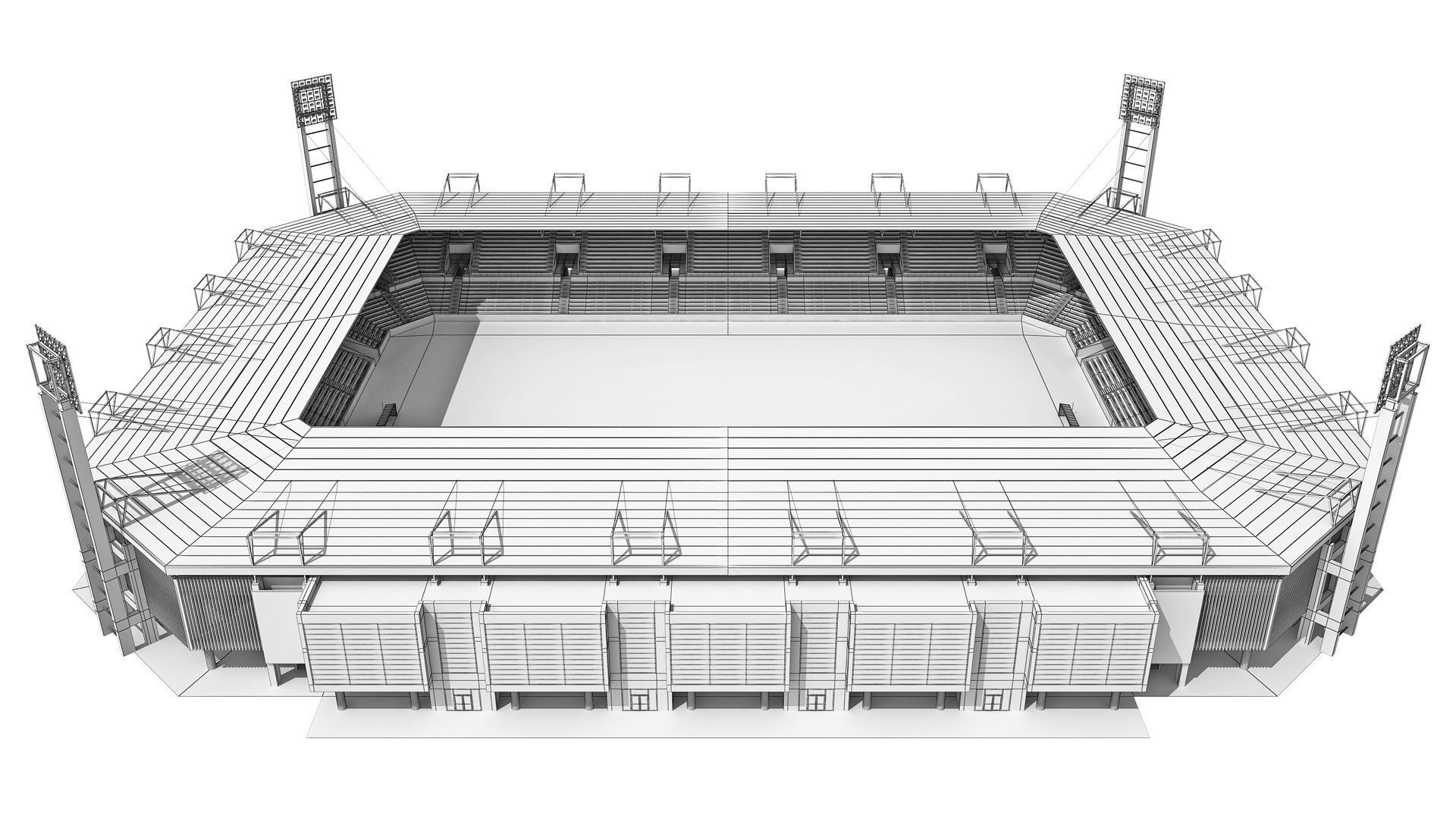 Football Stadium 3D model | CGTrader