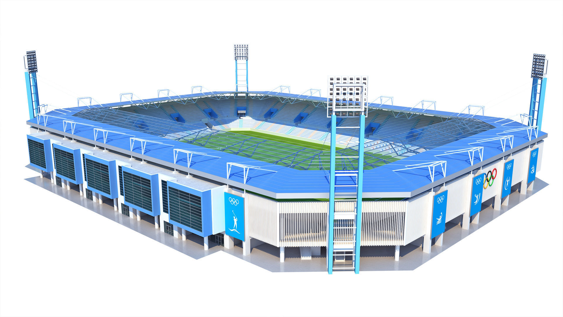 Football Stadium 3D model | CGTrader