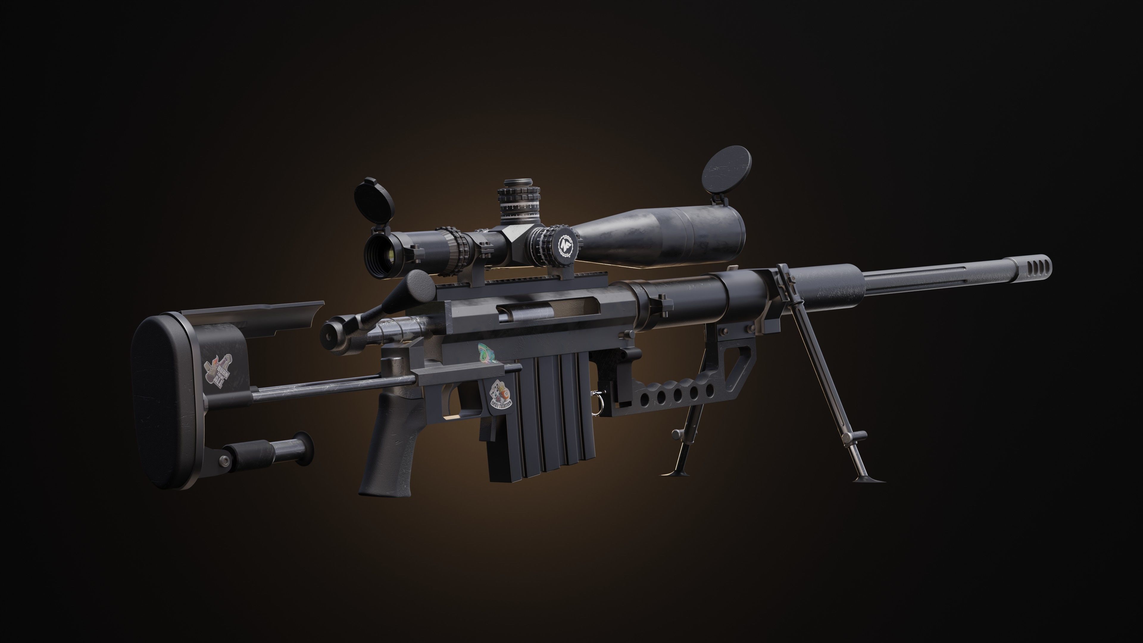 Rifle M200 Intervention Optic Sniper 3D model | CGTrader