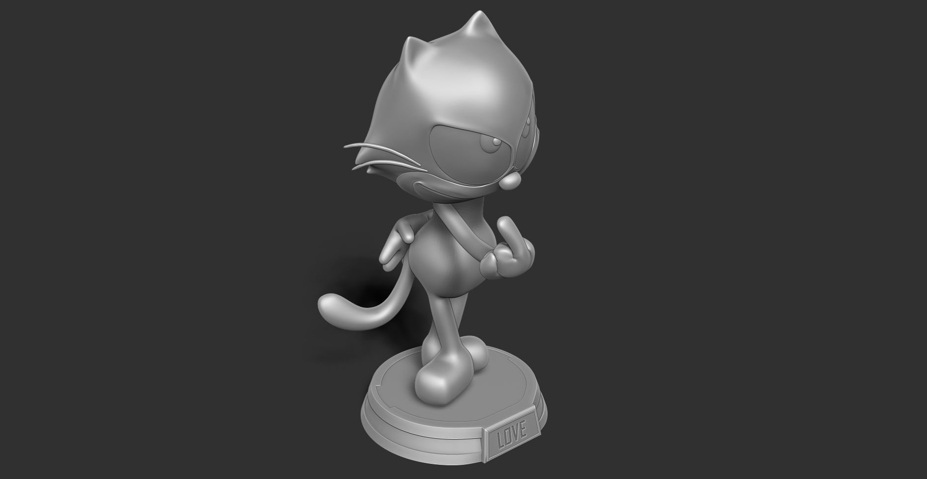 Felix the Cat 2 3D model 3D printable | CGTrader