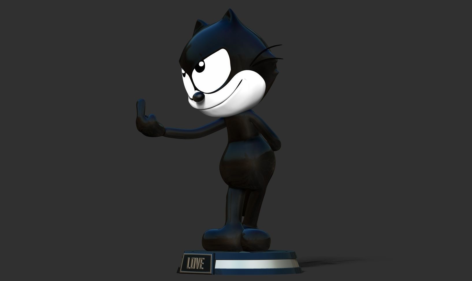 Felix the Cat 2 3D model 3D printable | CGTrader