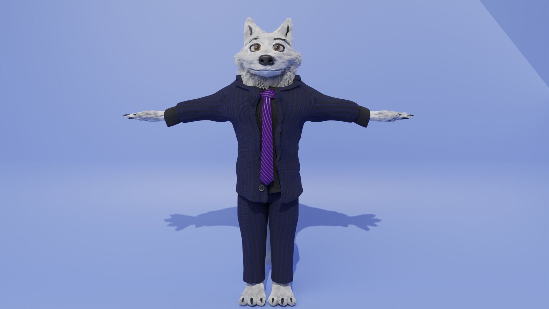 3D model Rigged Anthro Wolf with Rigify Rig VR / AR / low-poly | CGTrader