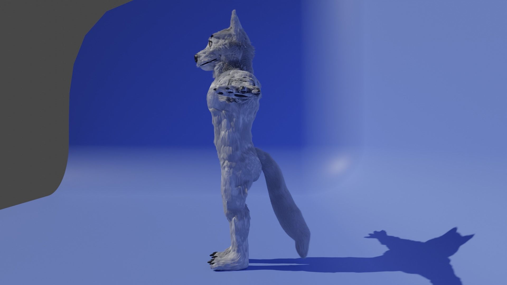 3D model Rigged Anthro Wolf with Rigify Rig VR / AR / low-poly | CGTrader