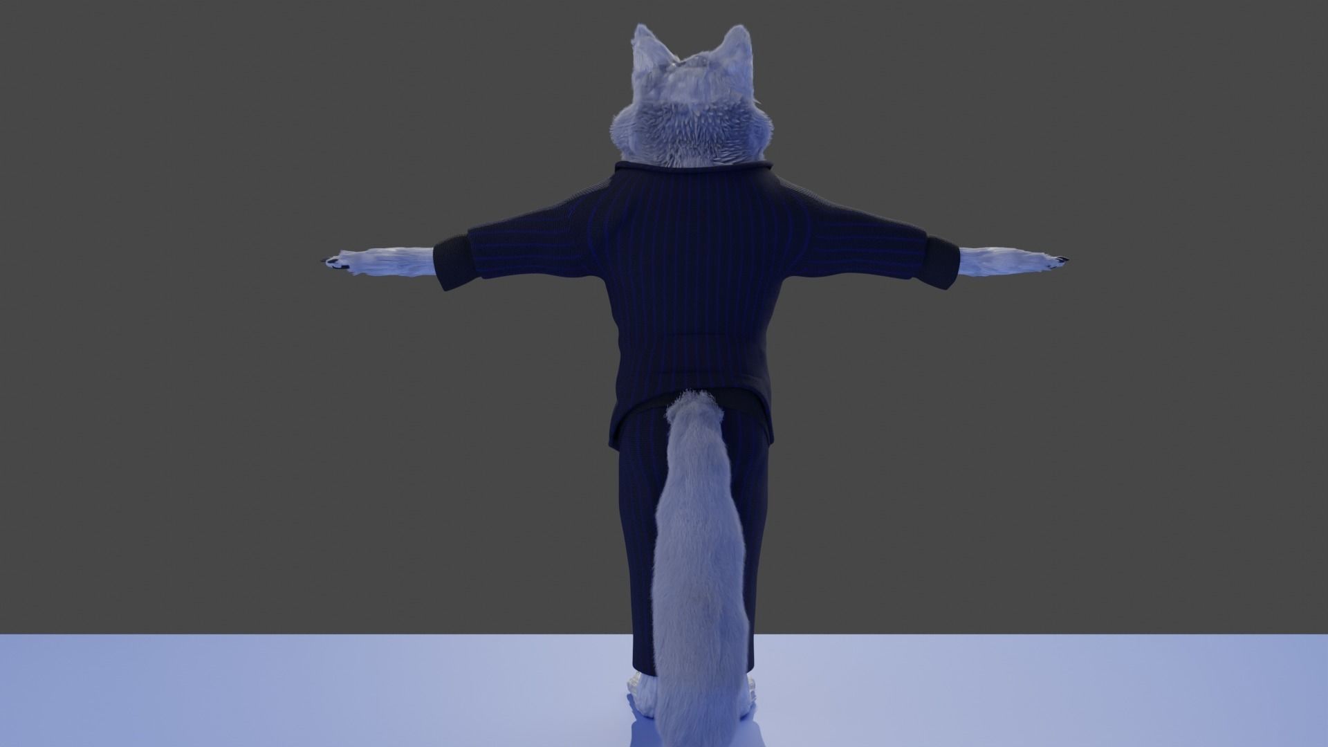 3D model Rigged Anthro Wolf with Rigify Rig VR / AR / low-poly | CGTrader