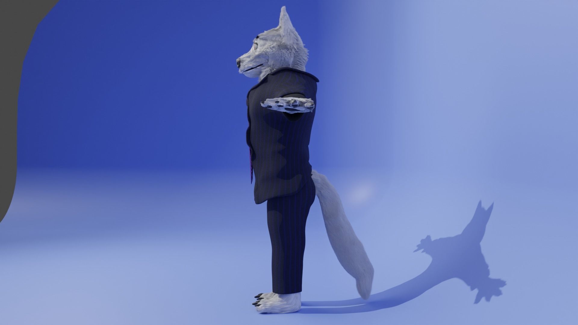 3D model Rigged Anthro Wolf with Rigify Rig VR / AR / low-poly | CGTrader