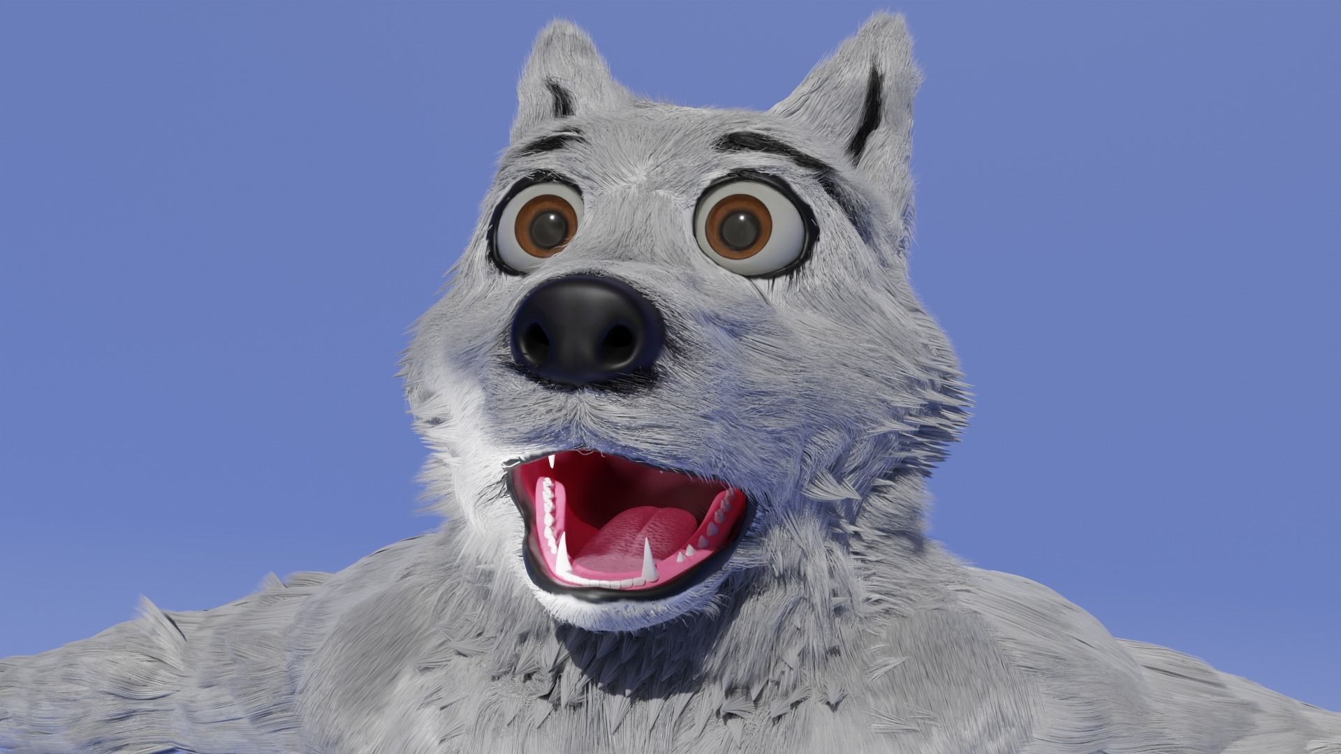 3D model Rigged Anthro Wolf with Rigify Rig VR / AR / low-poly | CGTrader