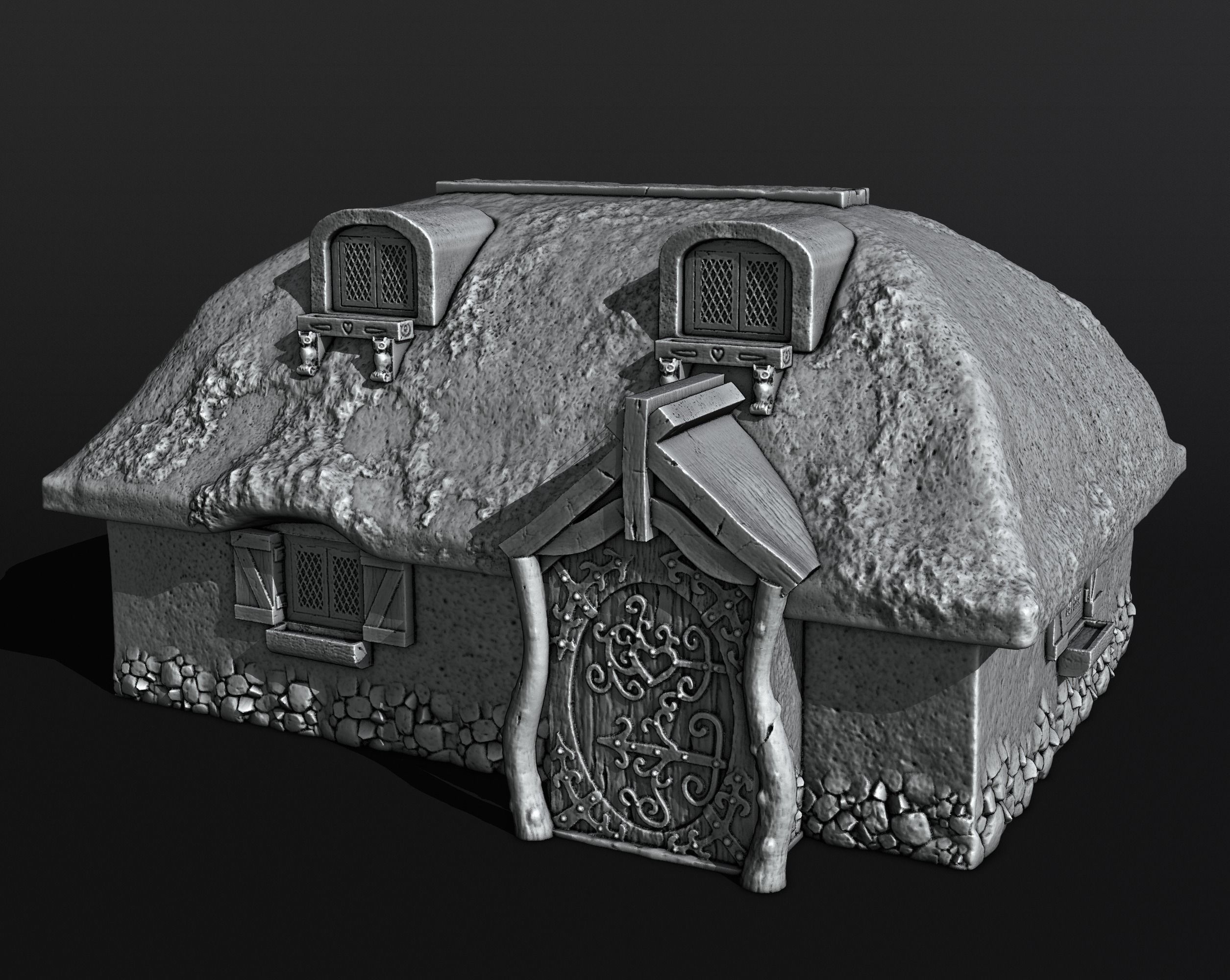 medieval house 3D model 3D printable | CGTrader