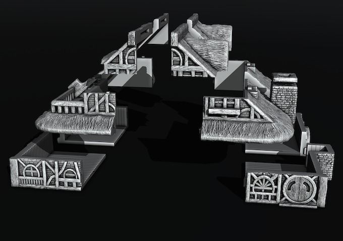 medieval house 3D model 3D printable | CGTrader