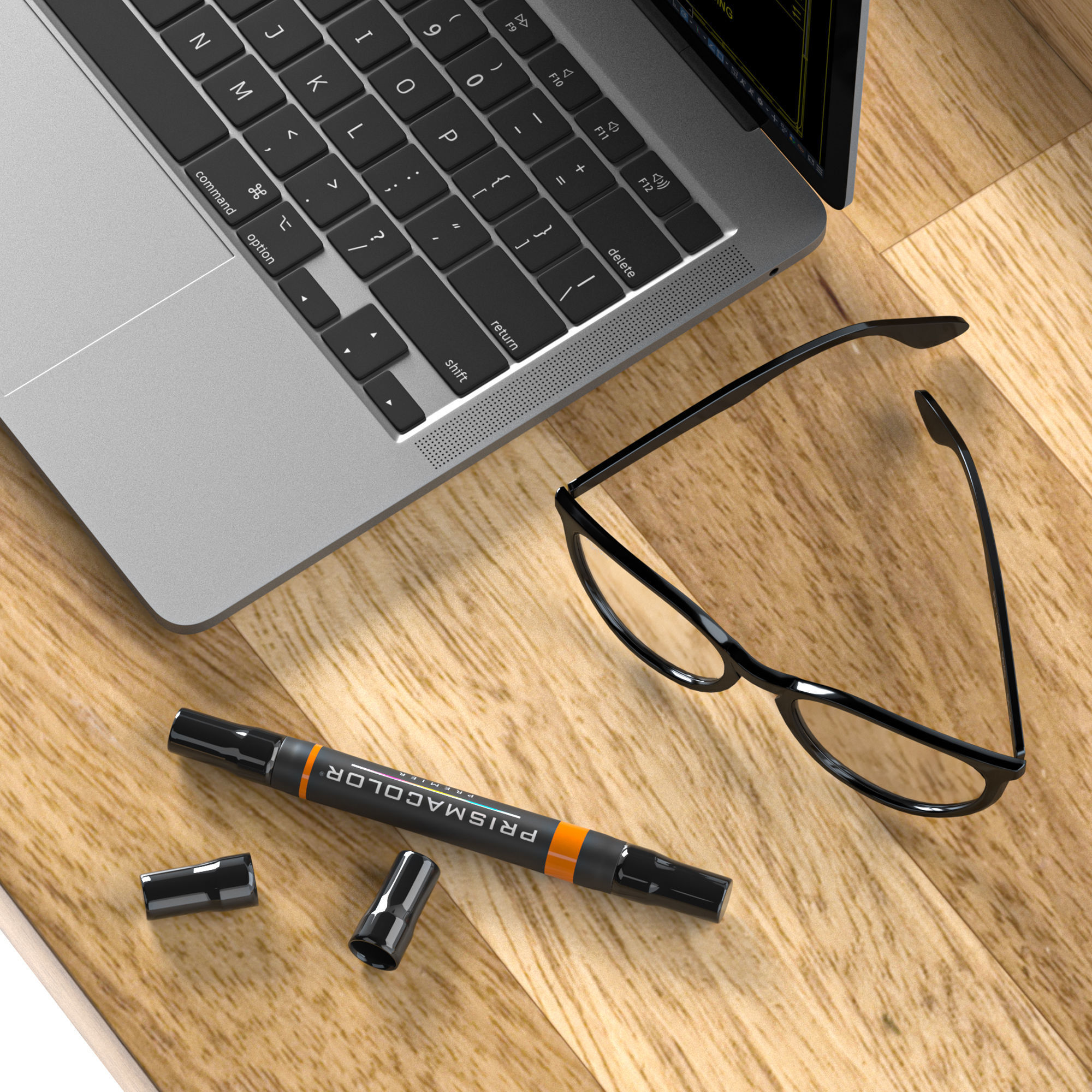 Apple Home Office Workspace Set 3D model | CGTrader