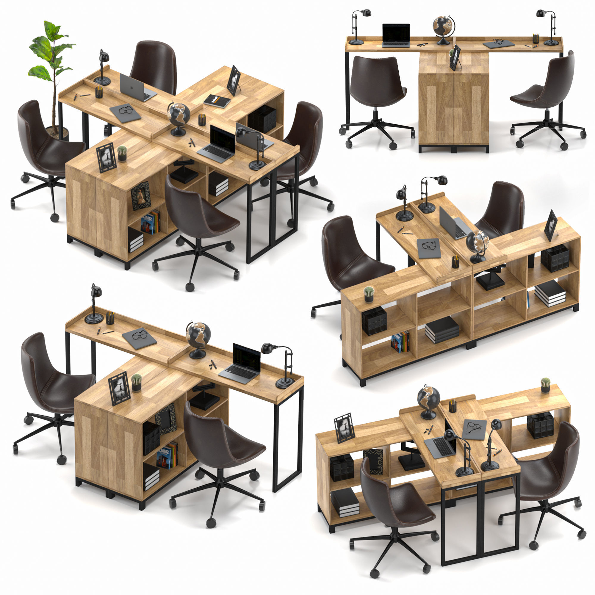 Apple Home Office Workspace Set 3D model | CGTrader