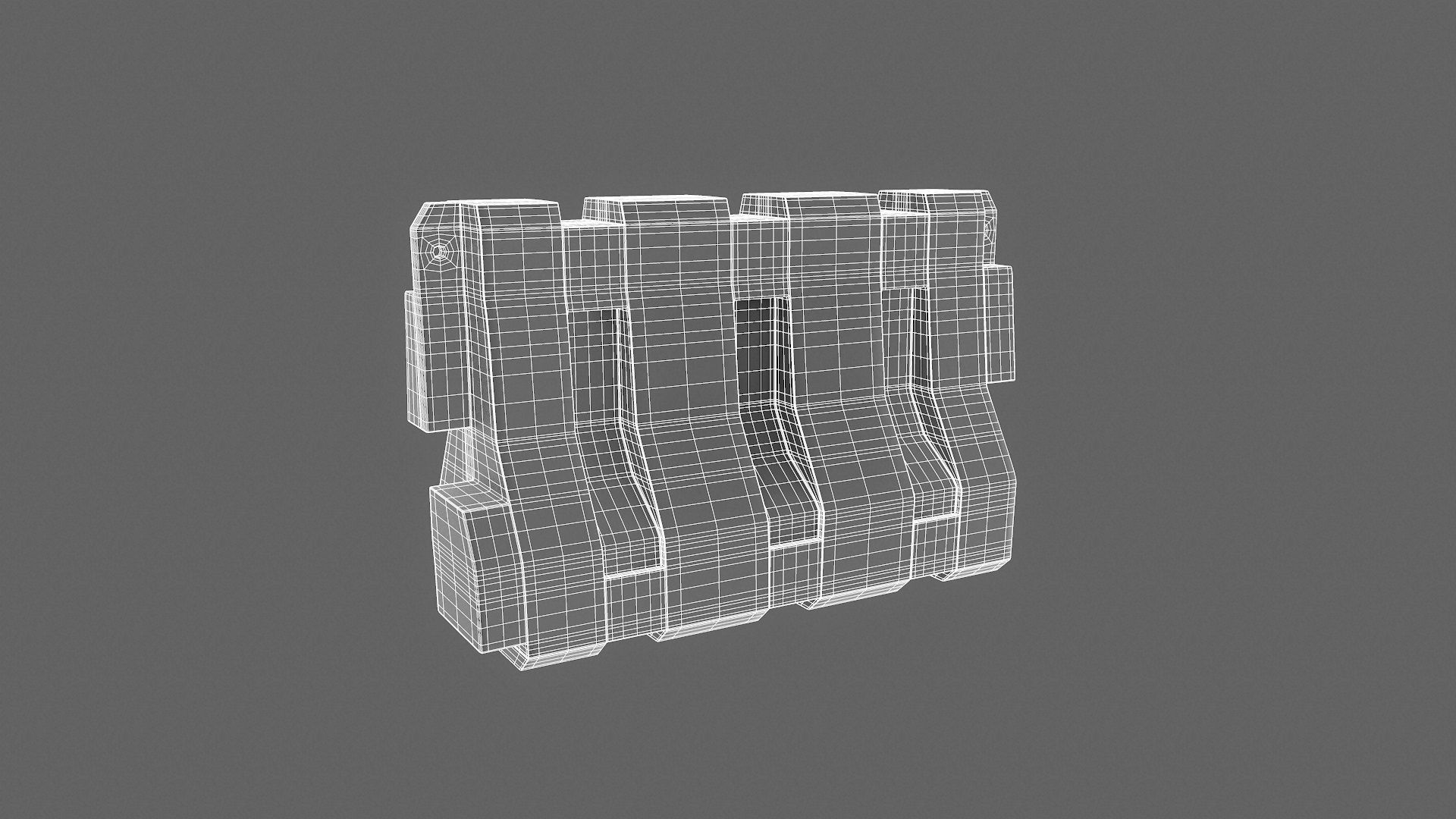 3D model Plastic Barrier Modular Game Ready VR / AR / low-poly | CGTrader