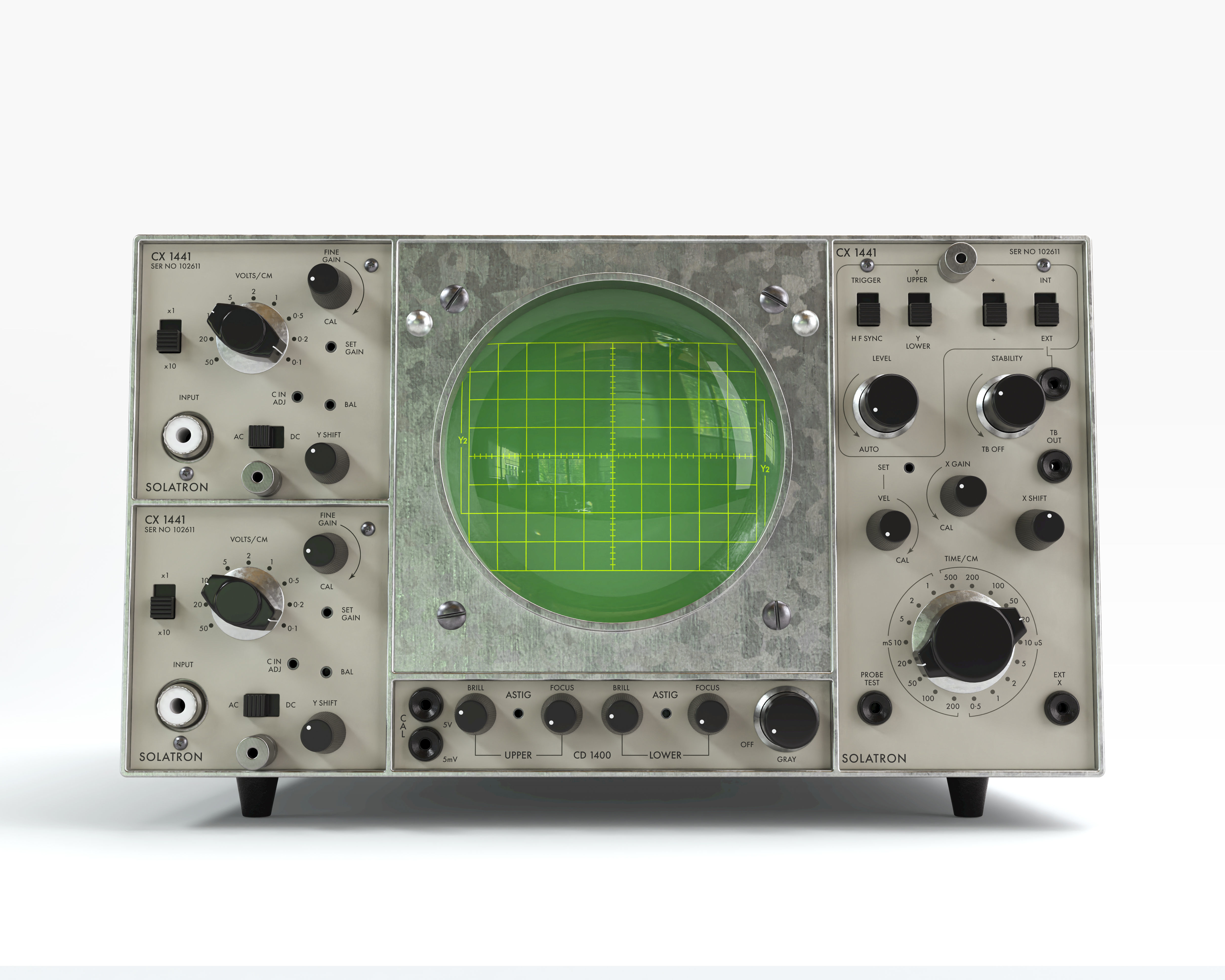 Solatron Vintage Oscilloscope 3D model | CGTrader