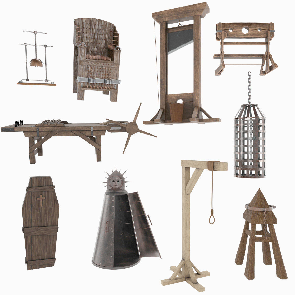 Medieval Torture Instruments 3D model | CGTrader