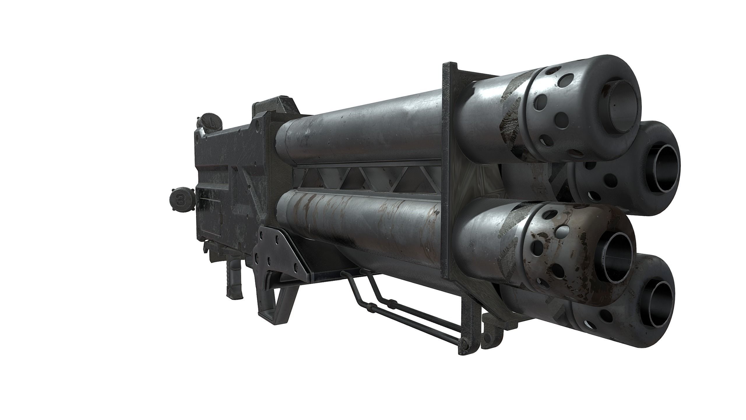 Rocket-gun grenade launcher 3D model | CGTrader