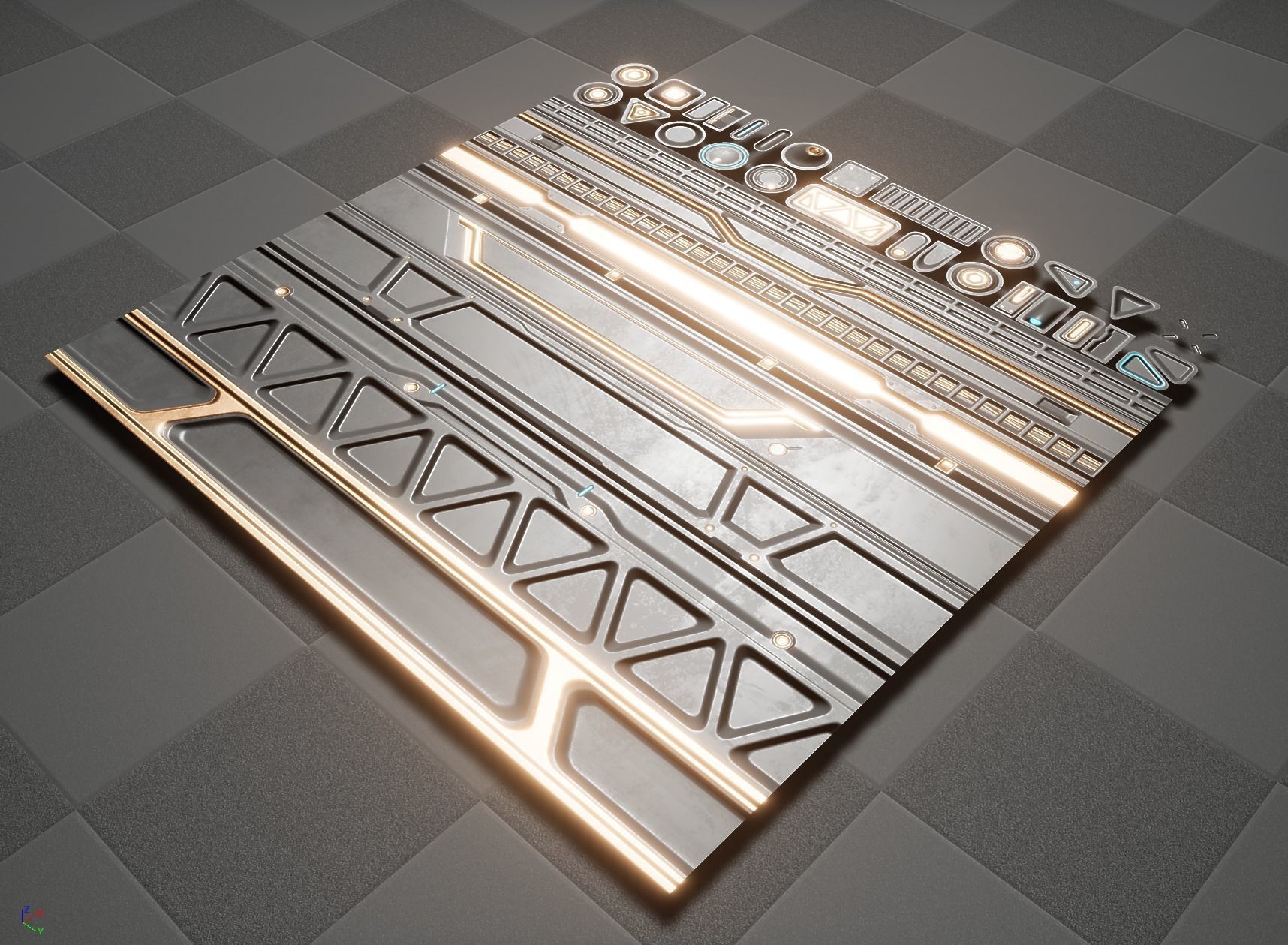 Sci fi Trimsheets 5 Packs Texture | CGTrader