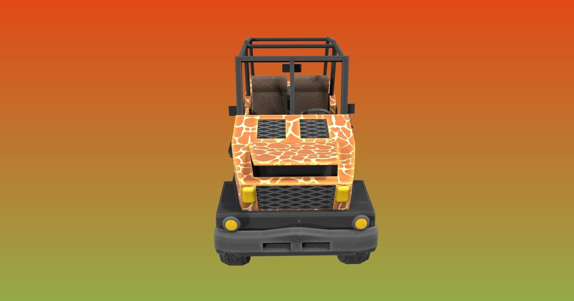 3D model Safari Jeep Game asset VR / AR / low-poly | CGTrader