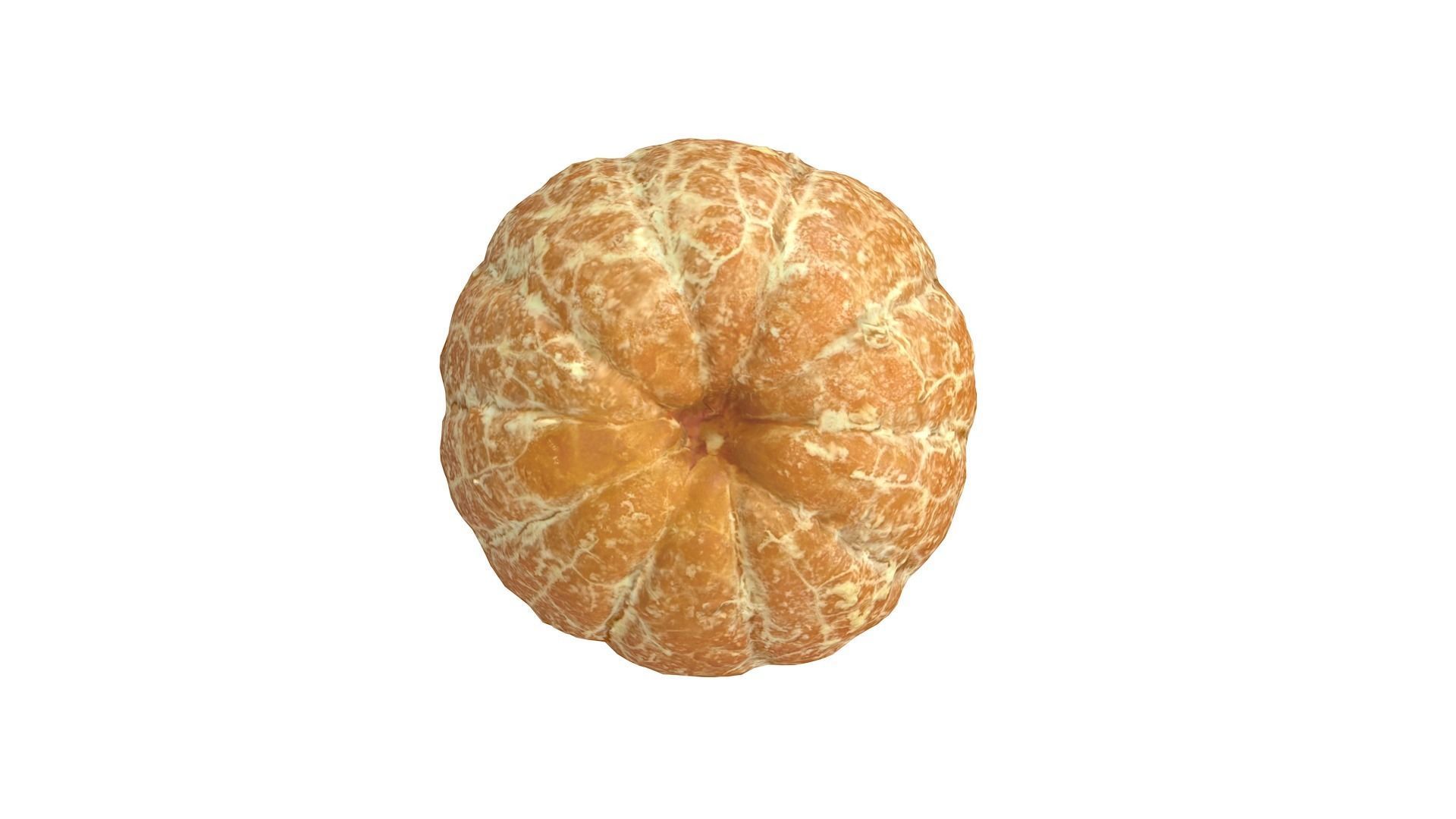 3D model Orange without peel with low and high poly VR / AR / low-poly ...