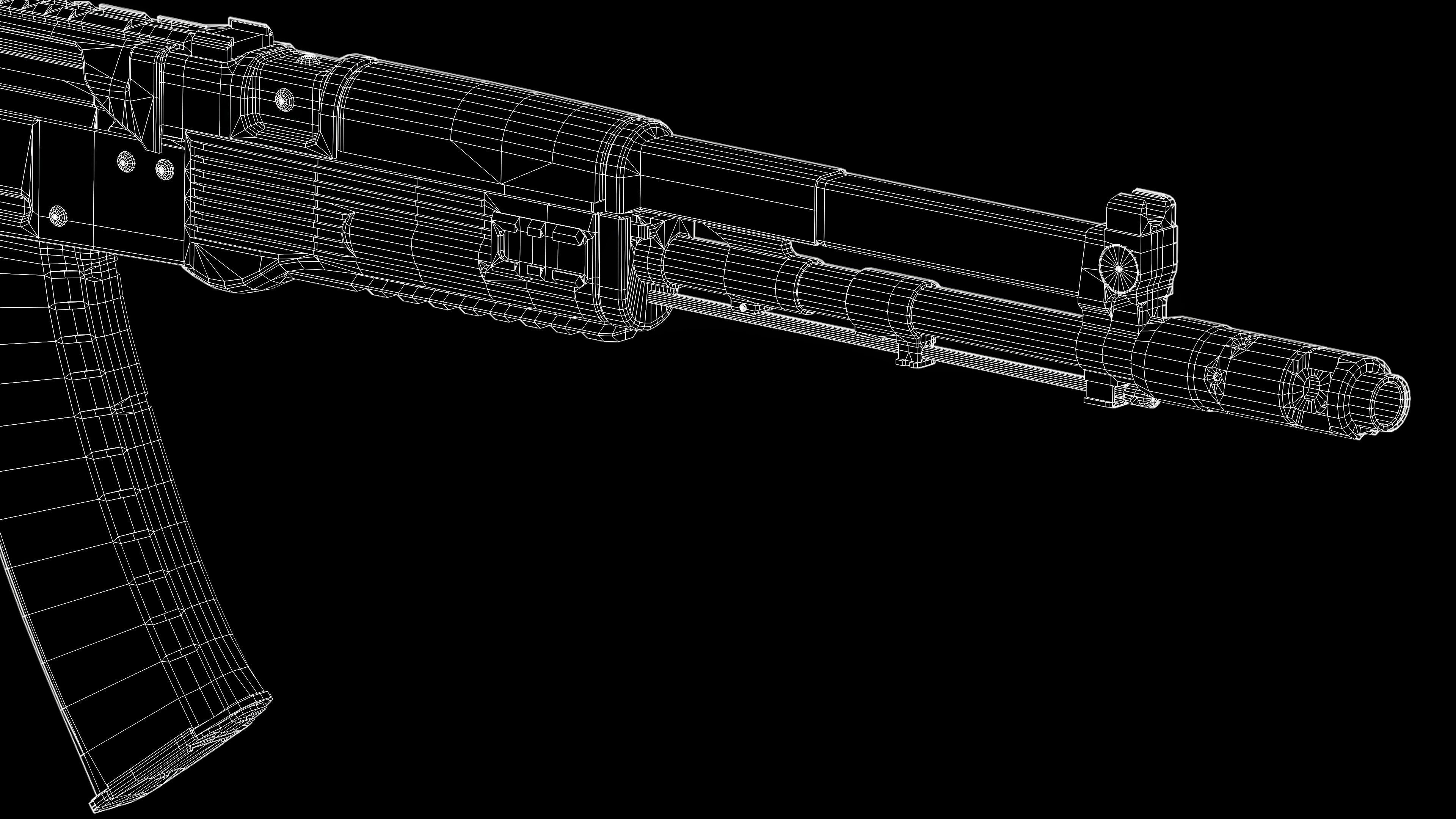 3D model AK-107 ak - rifle VR / AR / low-poly | CGTrader
