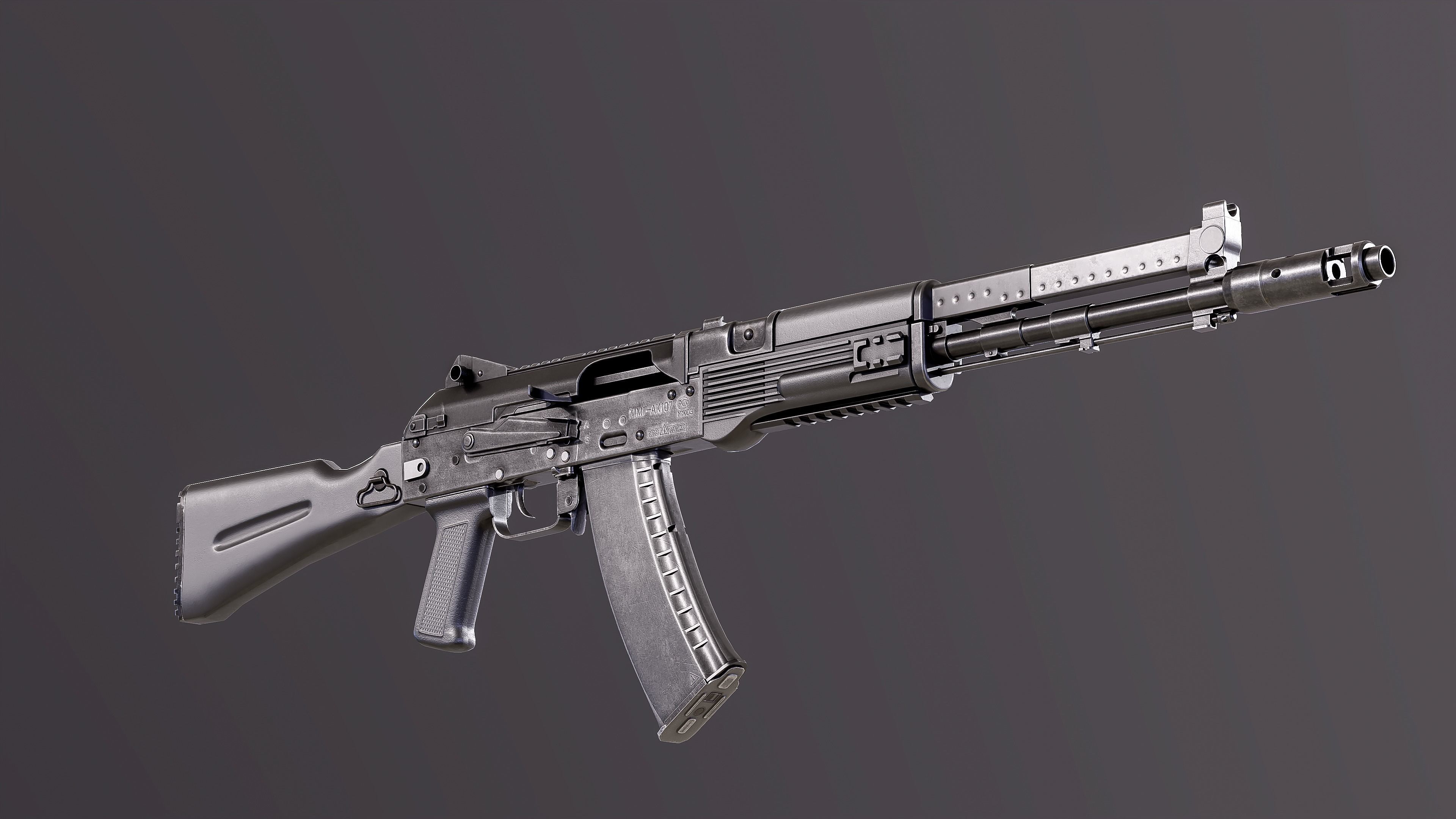3D model AK-107 ak - rifle VR / AR / low-poly | CGTrader