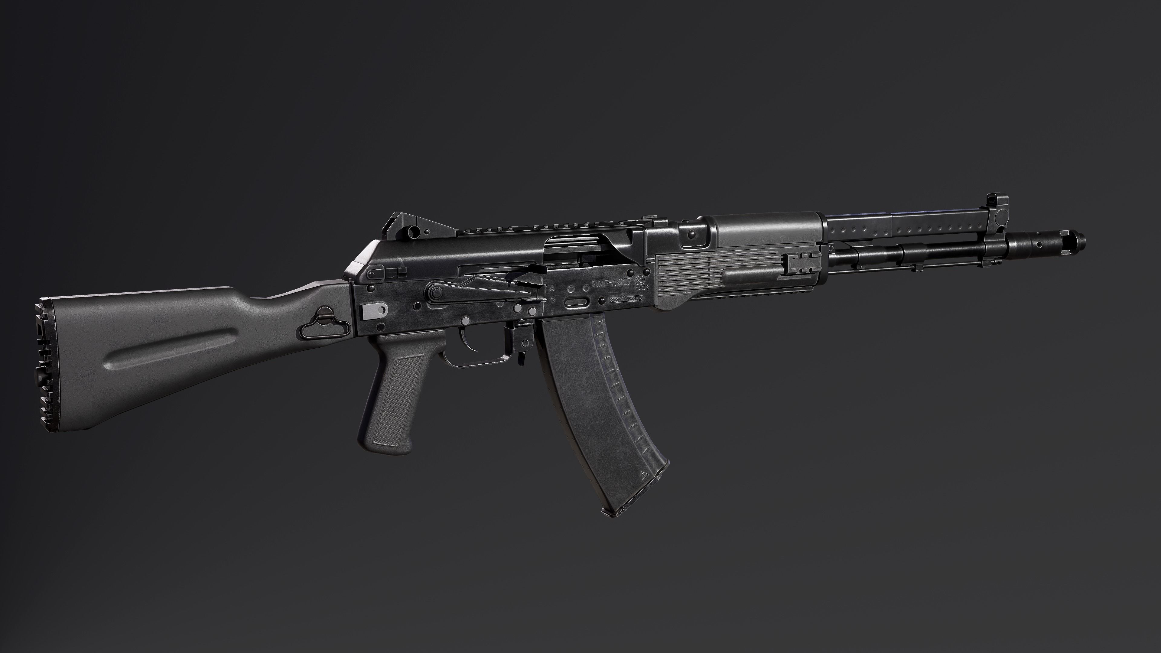 3D model AK-107 ak - rifle VR / AR / low-poly | CGTrader