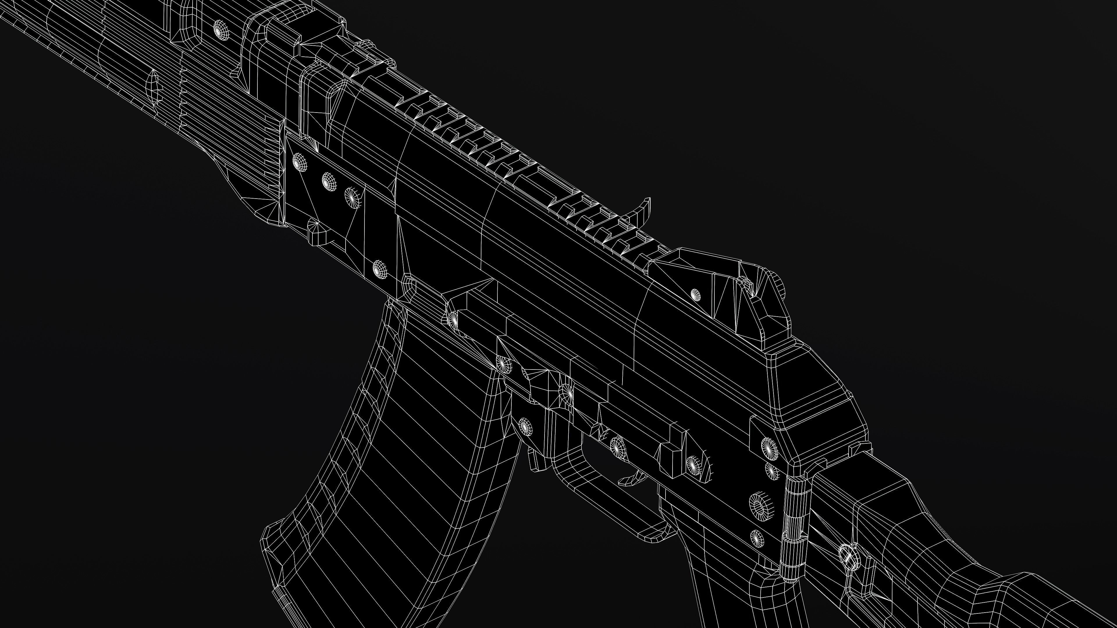 3D model AK-107 ak - rifle VR / AR / low-poly | CGTrader