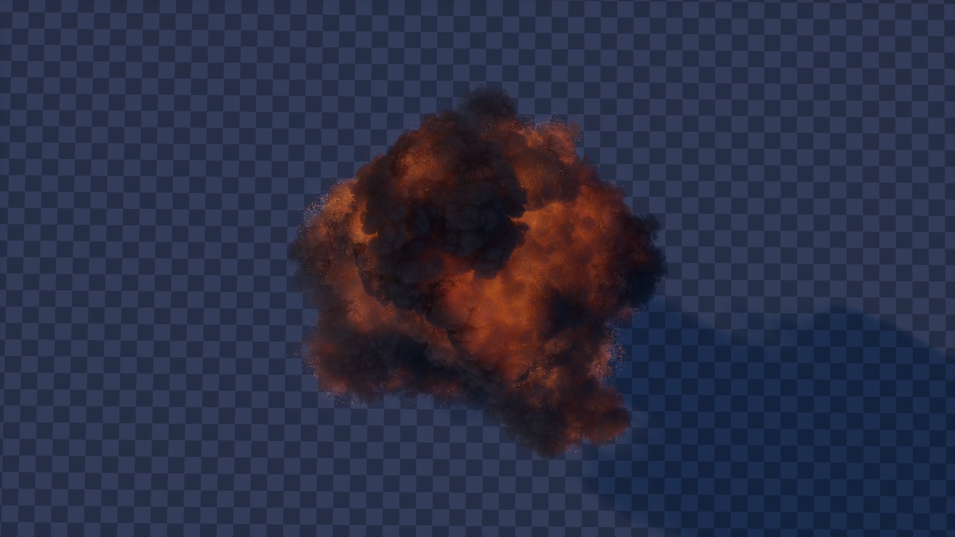 3D Big Explosion with Spark-Animation 3D model animated | CGTrader
