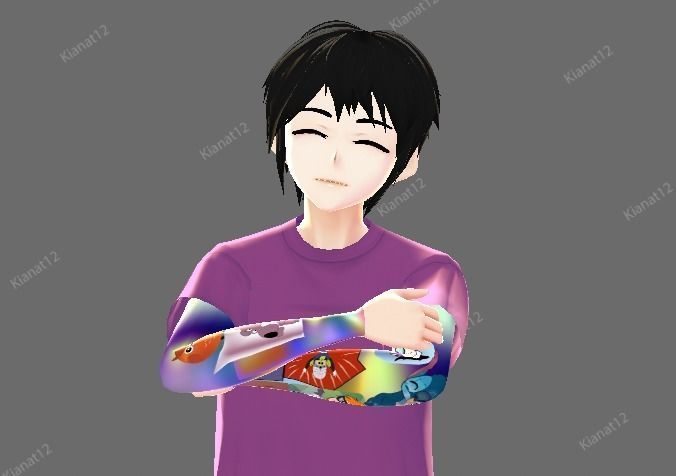 3D model 3d male anime avatar for vrchat VR / AR / low-poly | CGTrader