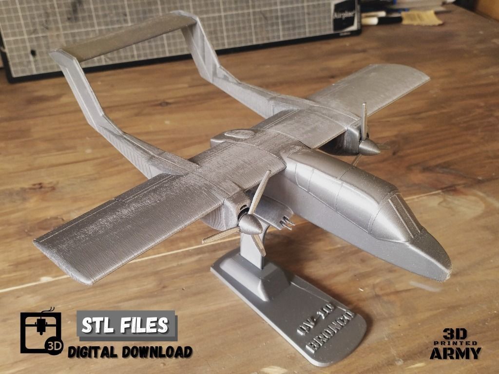 OV-10 Bronco -3D printed scalemodel - 1-40e scale -STL files 3D model ...