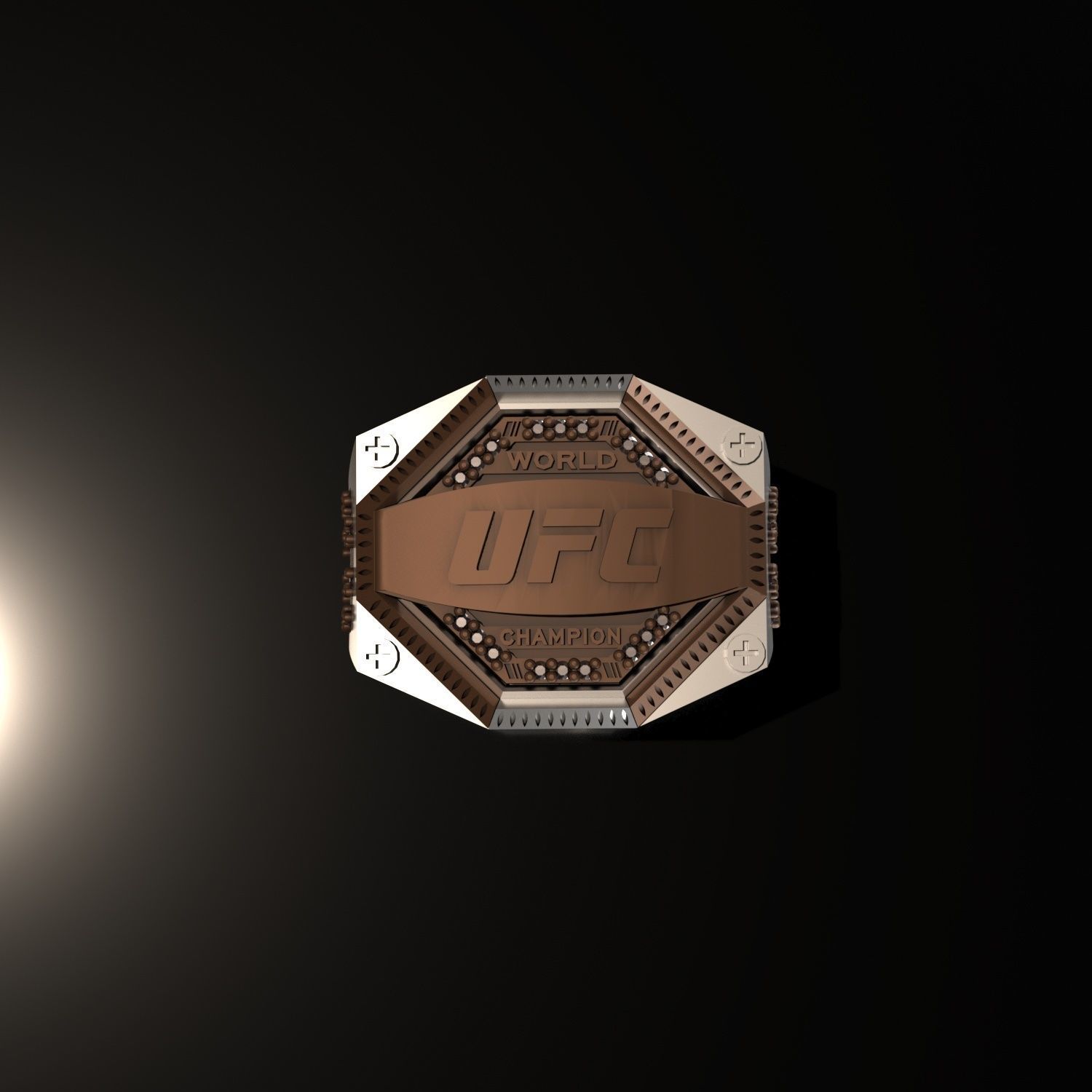Ufc men ring free 3D model 3D printable | CGTrader