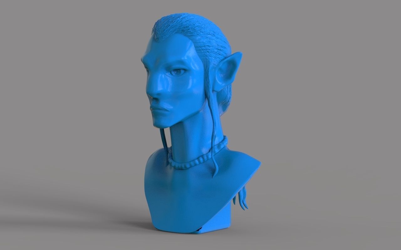 Avatars Jake Sully Bust 3D model 3D printable | CGTrader