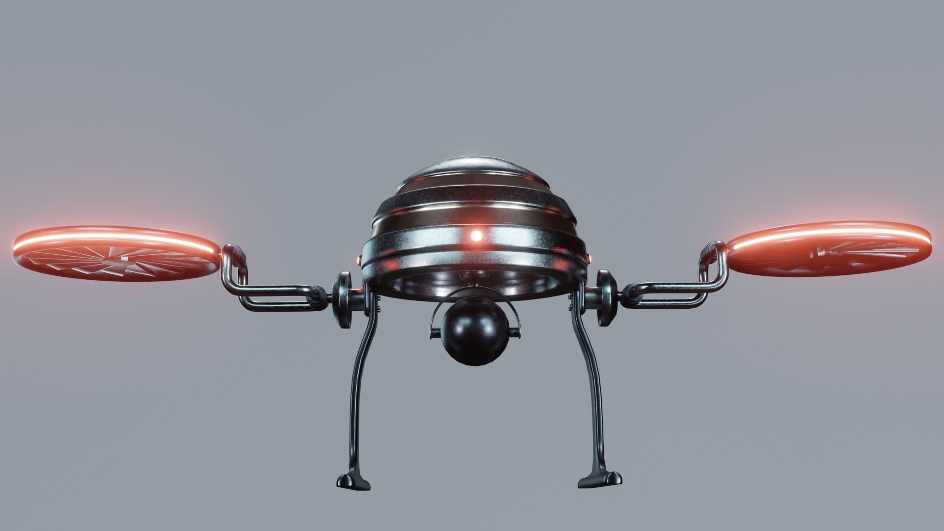3D model Droid Drone VR / AR / low-poly | CGTrader