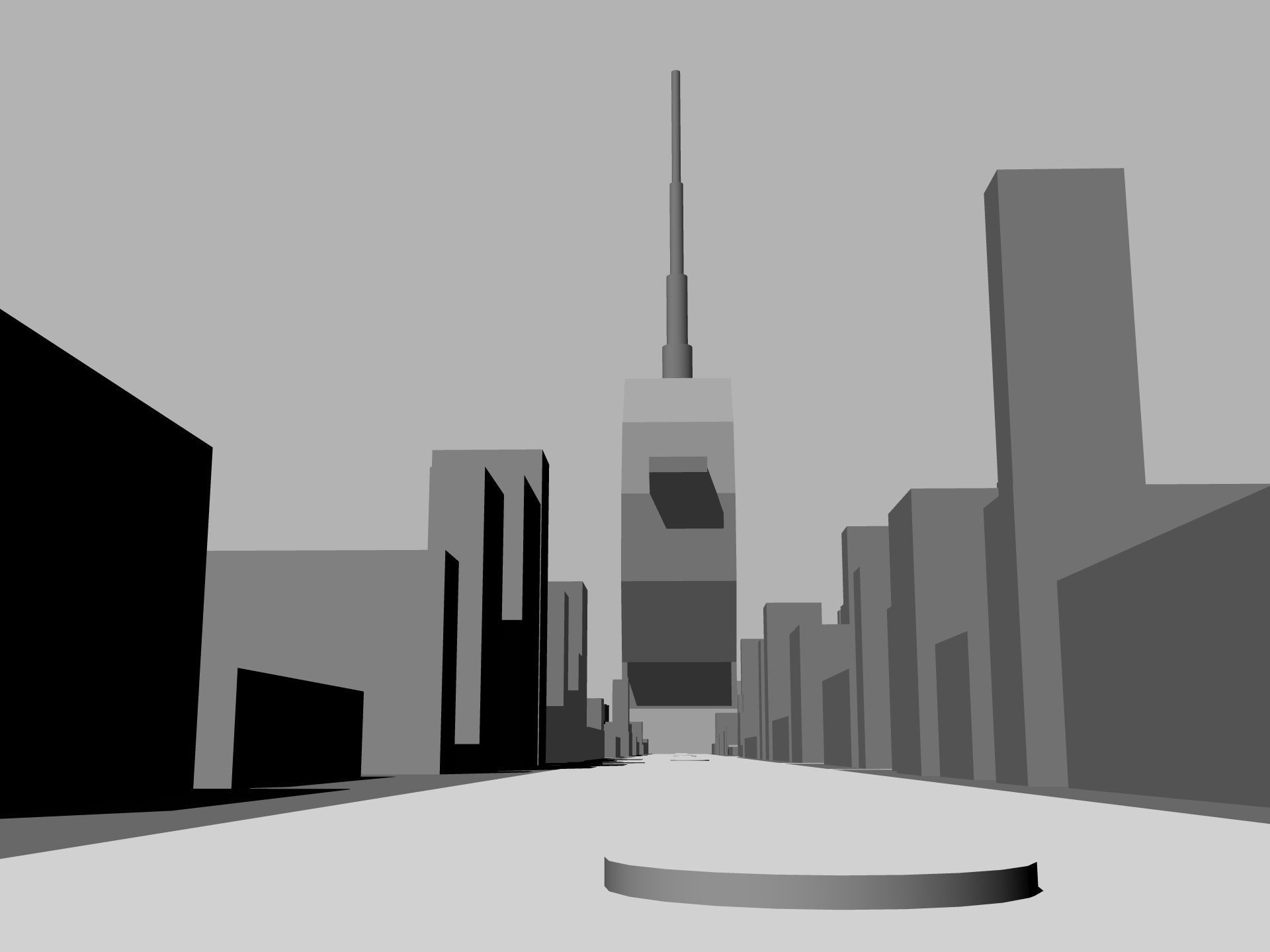 A Simple City free 3D model | CGTrader