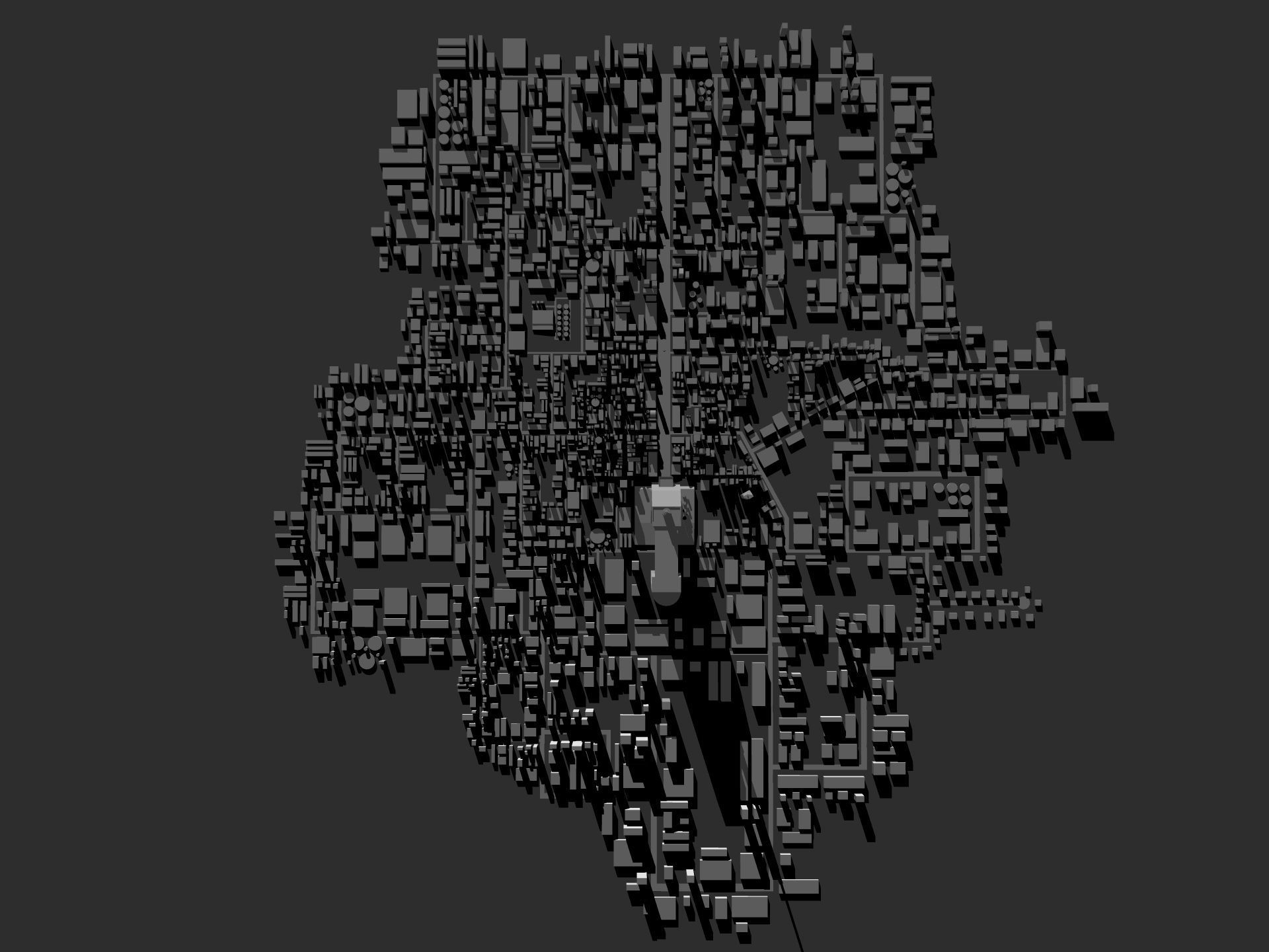 A Simple City free 3D model | CGTrader
