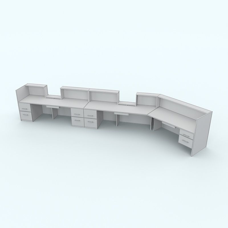 Nurse Station Desk 3D model | CGTrader