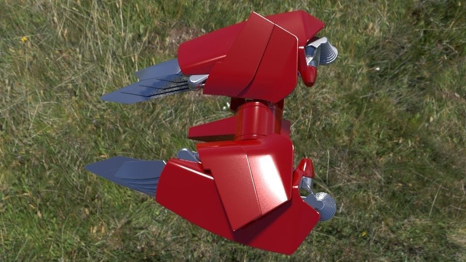 Animated Robot Wings 3D model animated rigged | CGTrader