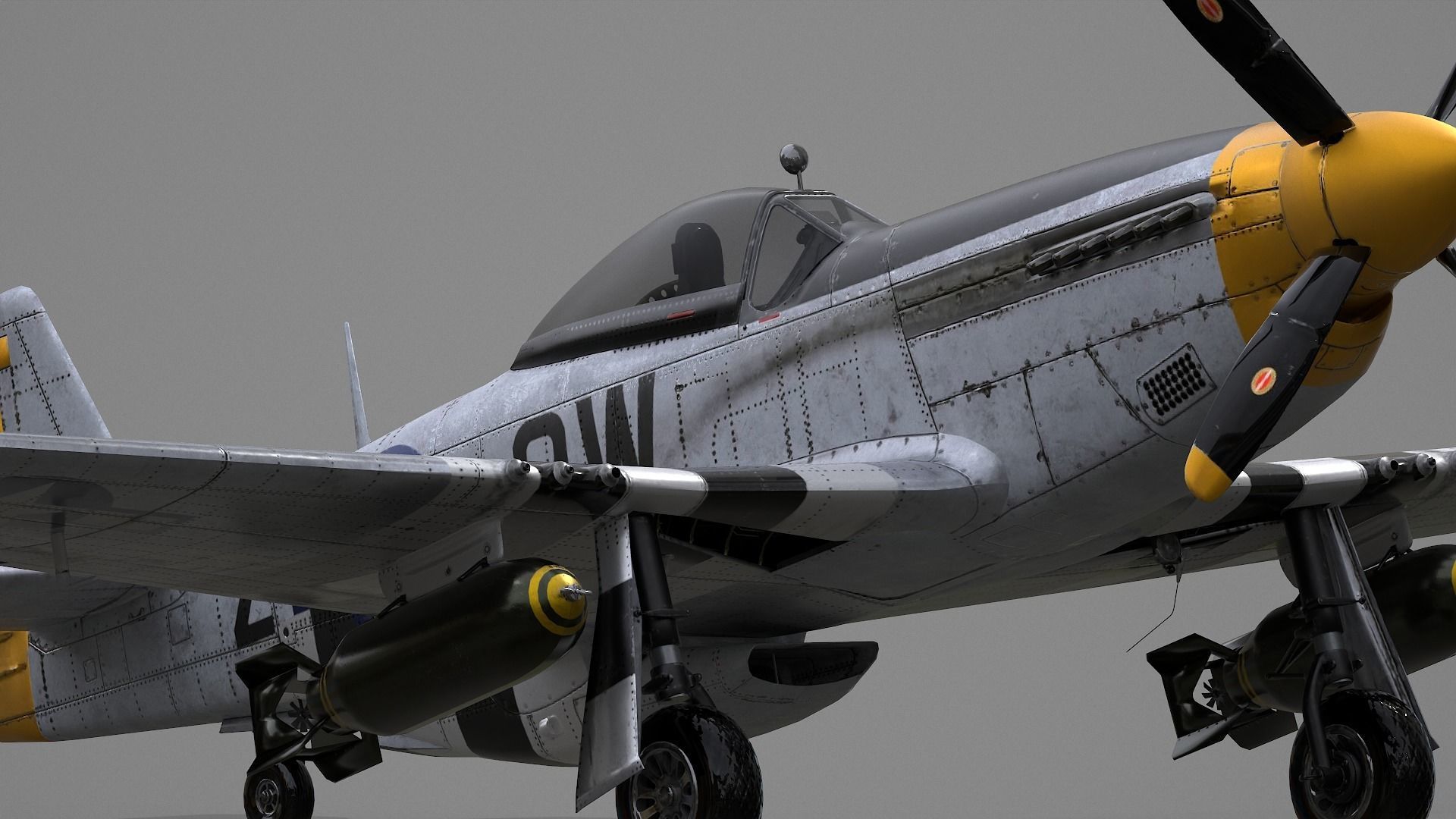 P51D Mustang aircraft 3D model | CGTrader