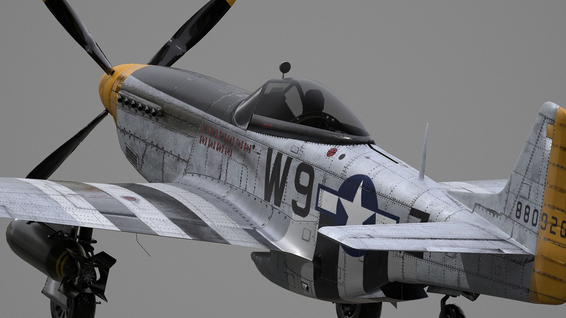 P51D Mustang aircraft 3D model | CGTrader