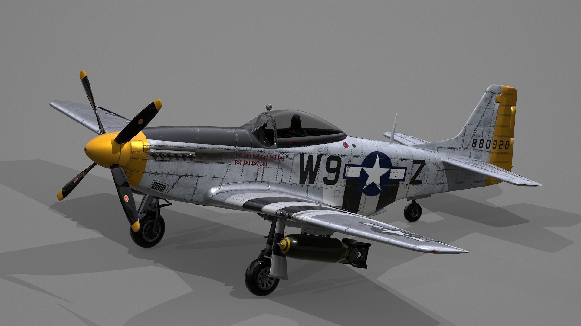 P51D Mustang aircraft 3D model | CGTrader
