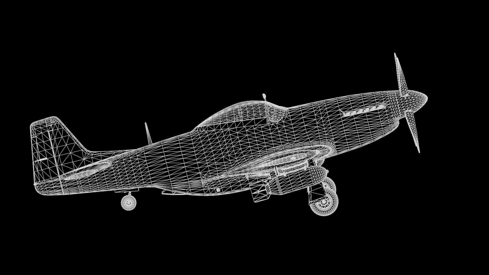 P51D Mustang aircraft 3D model | CGTrader