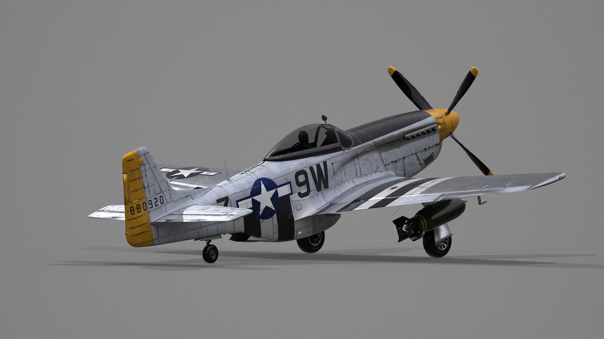 P51D Mustang aircraft 3D model | CGTrader