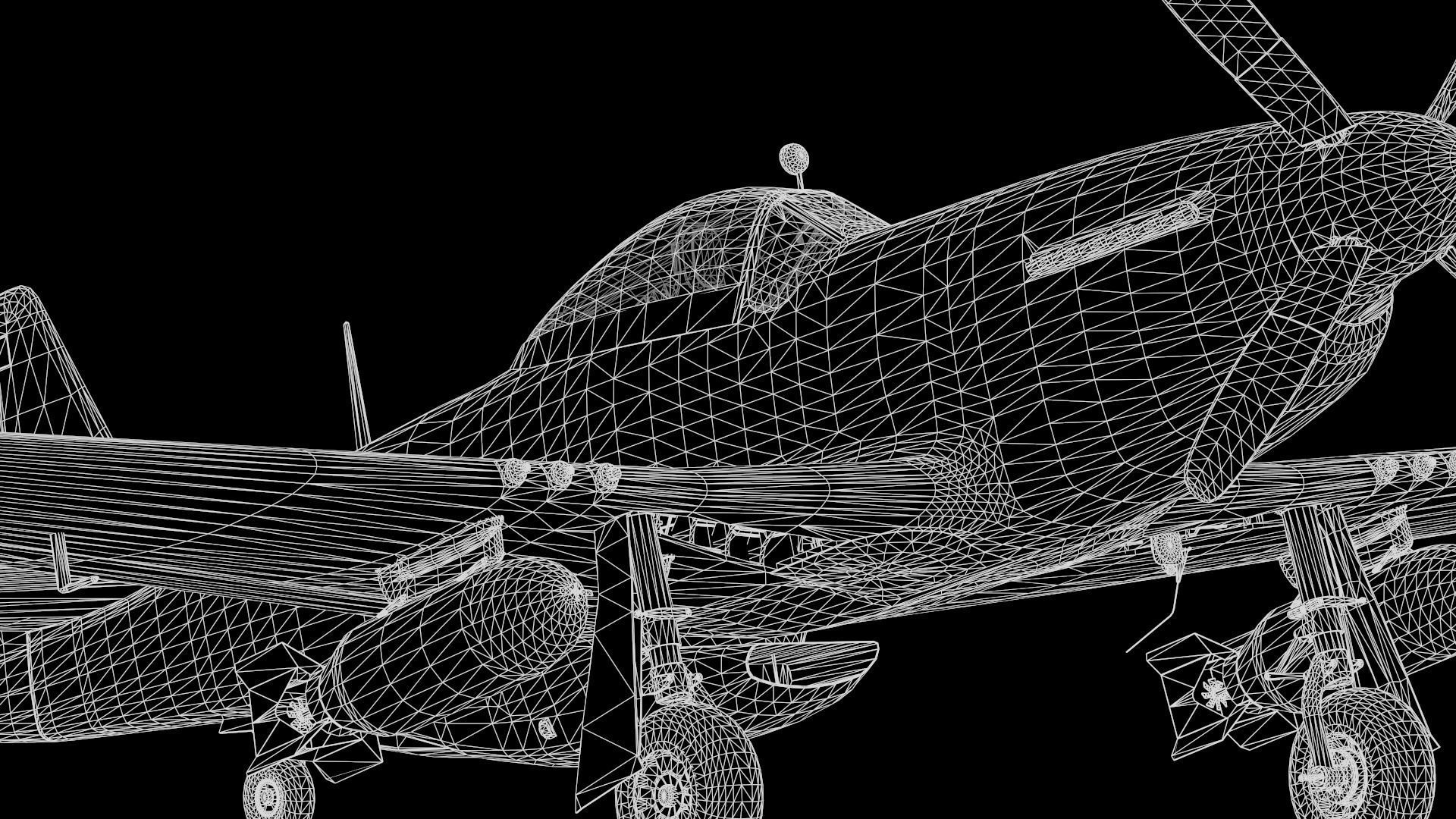 P51D Mustang aircraft 3D model | CGTrader