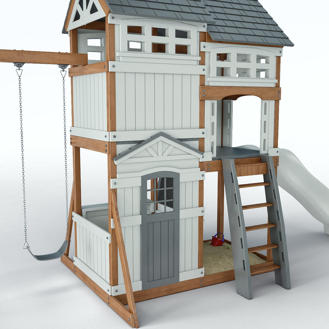 Suncast Vista Hybrid Play Set WRP7000D 3D model | CGTrader