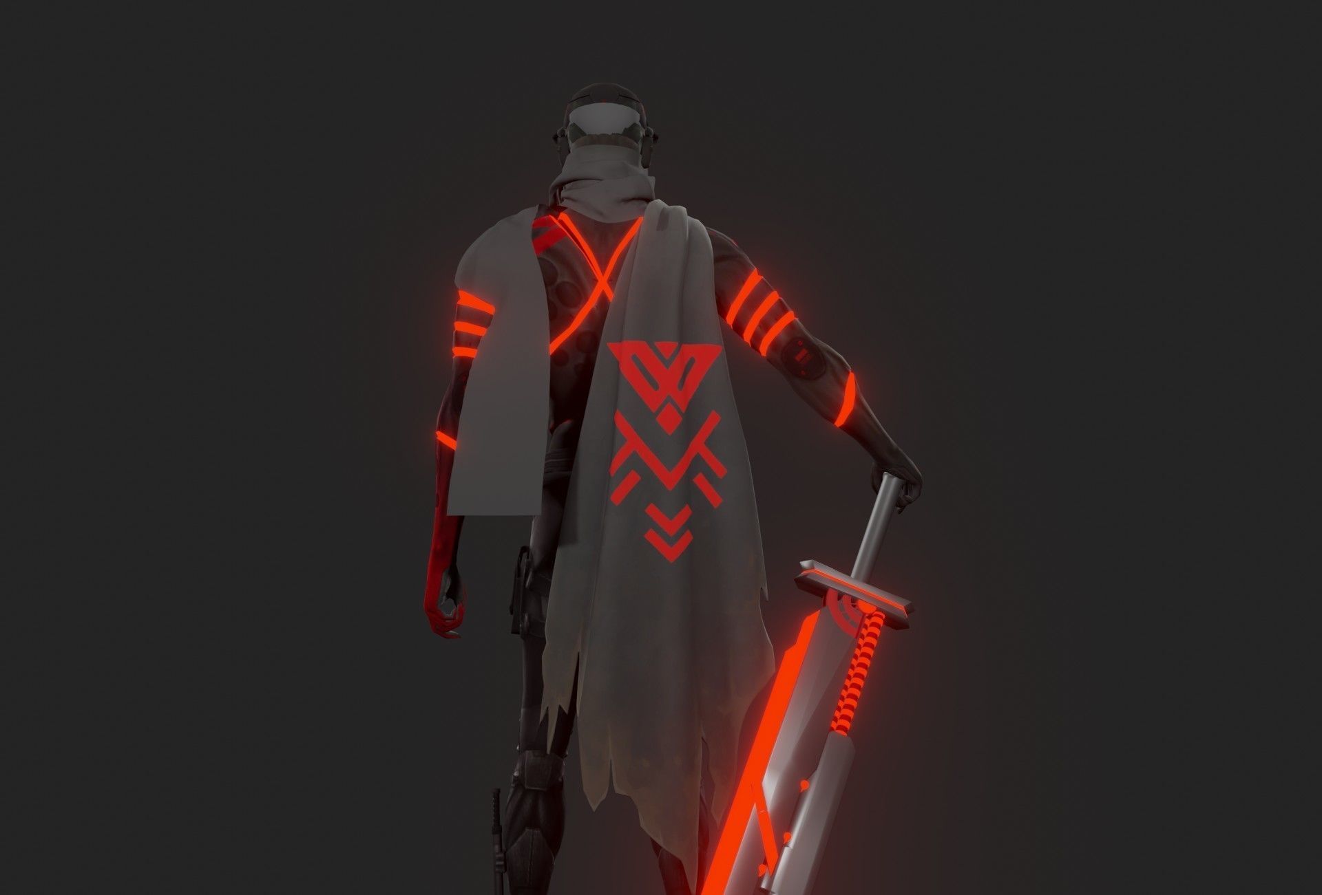 Zero Cyberpunk 3D model animated rigged | CGTrader