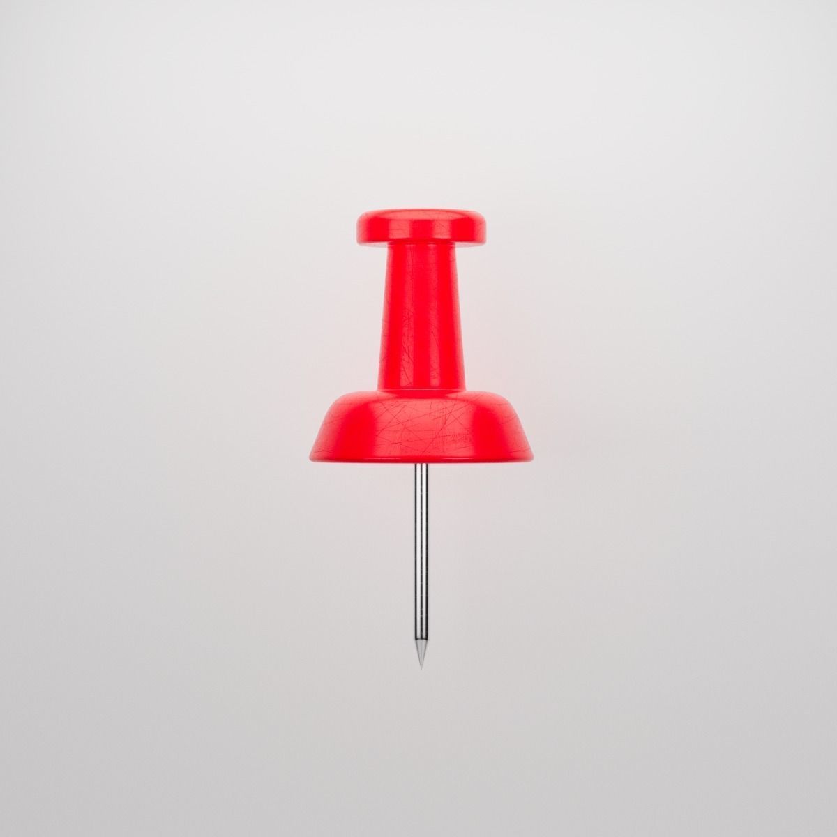 Red pushpin 3D model | CGTrader