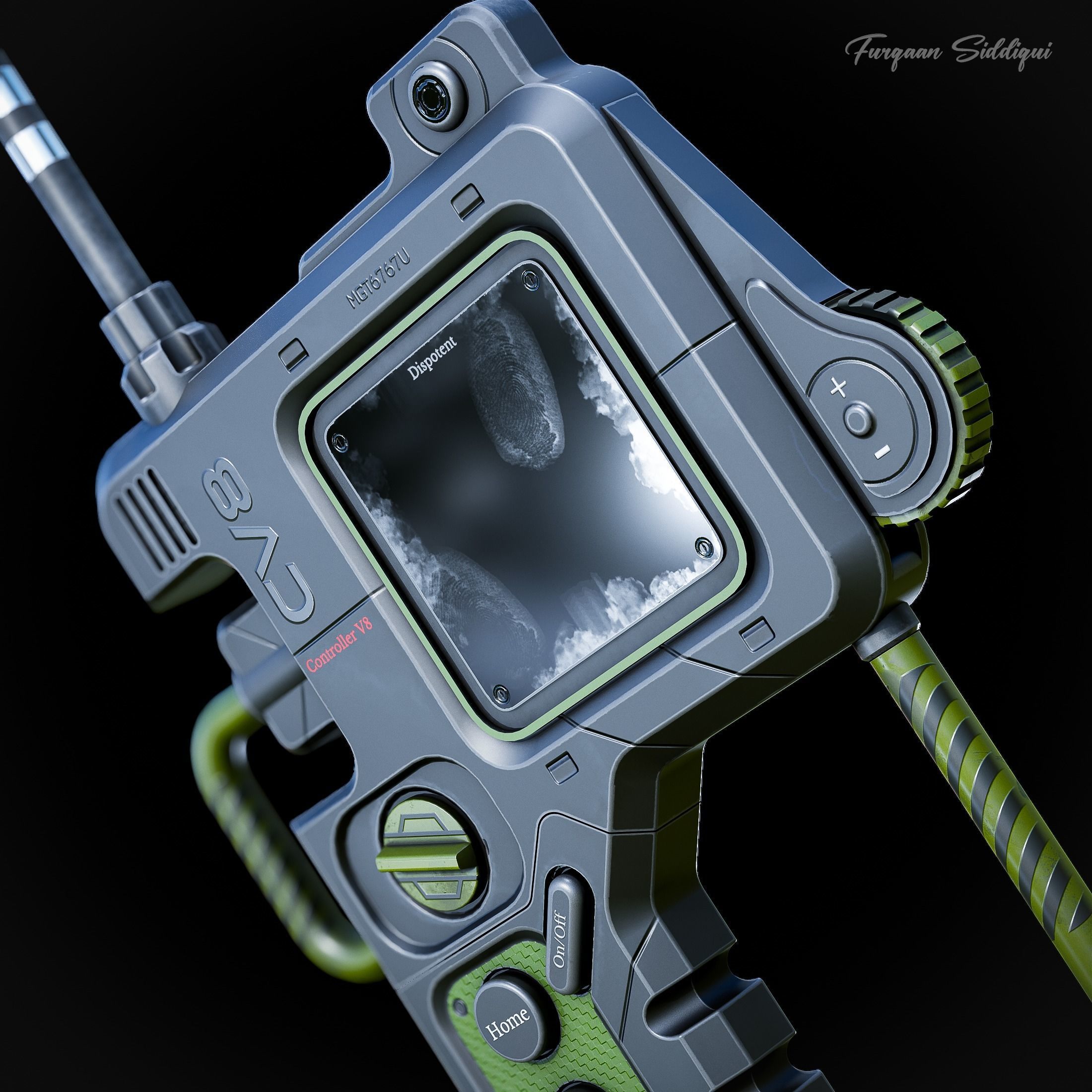 3D model Sci-fi Controller V8 VR / AR / low-poly | CGTrader