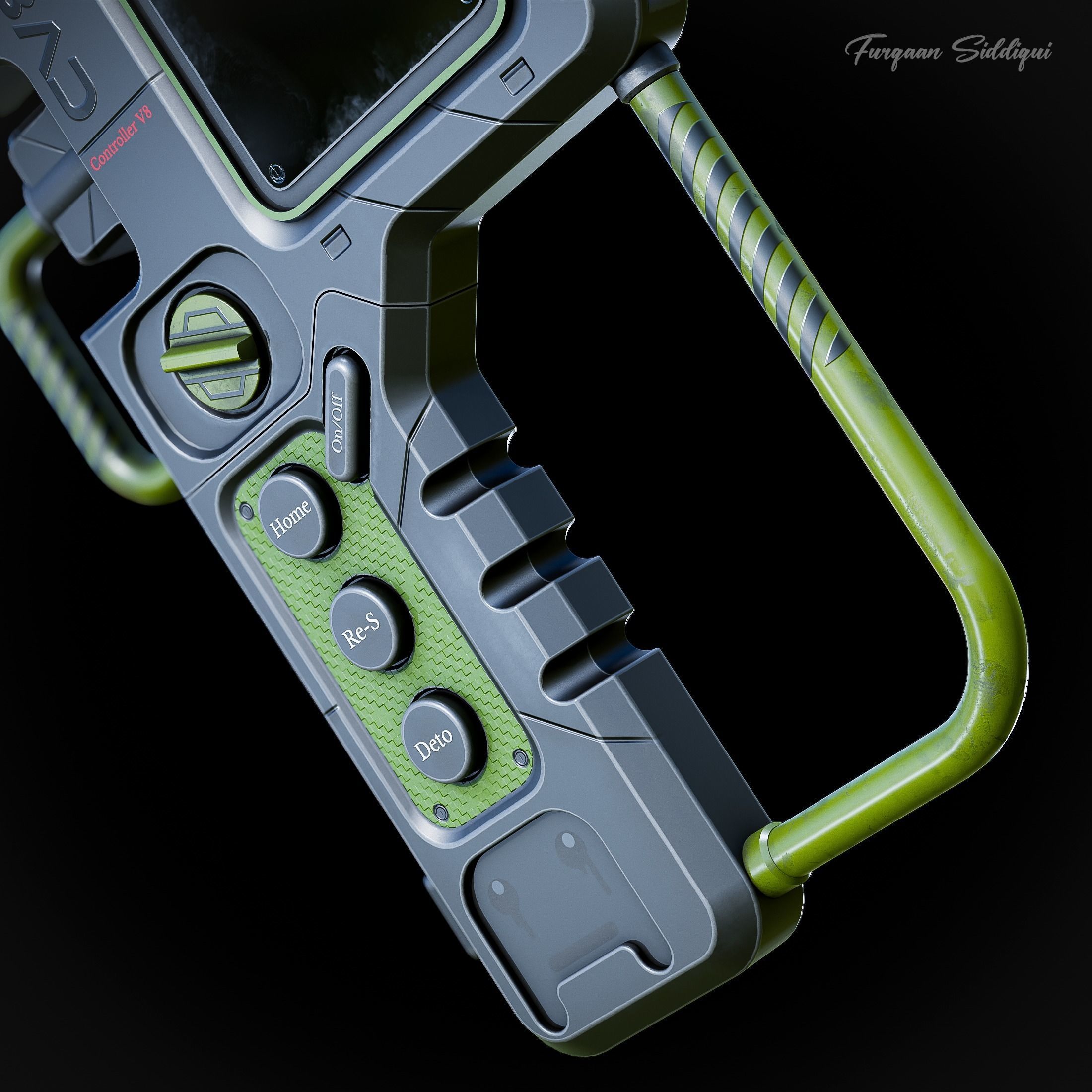 3D model Sci-fi Controller V8 VR / AR / low-poly | CGTrader