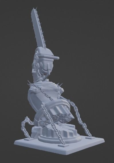 Chainsaw-Man 3D Print Bust Model 3D model 3D printable | CGTrader