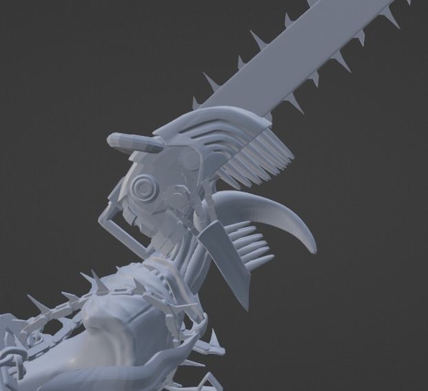 Chainsaw-Man 3D Print Bust Model 3D model 3D printable | CGTrader