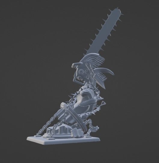 Chainsaw-Man 3D Print Bust Model 3D model 3D printable | CGTrader